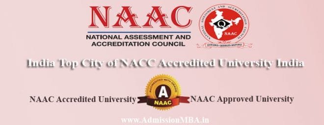 NAAC Accredited University in India Admission 2024 - AdmissionMBA