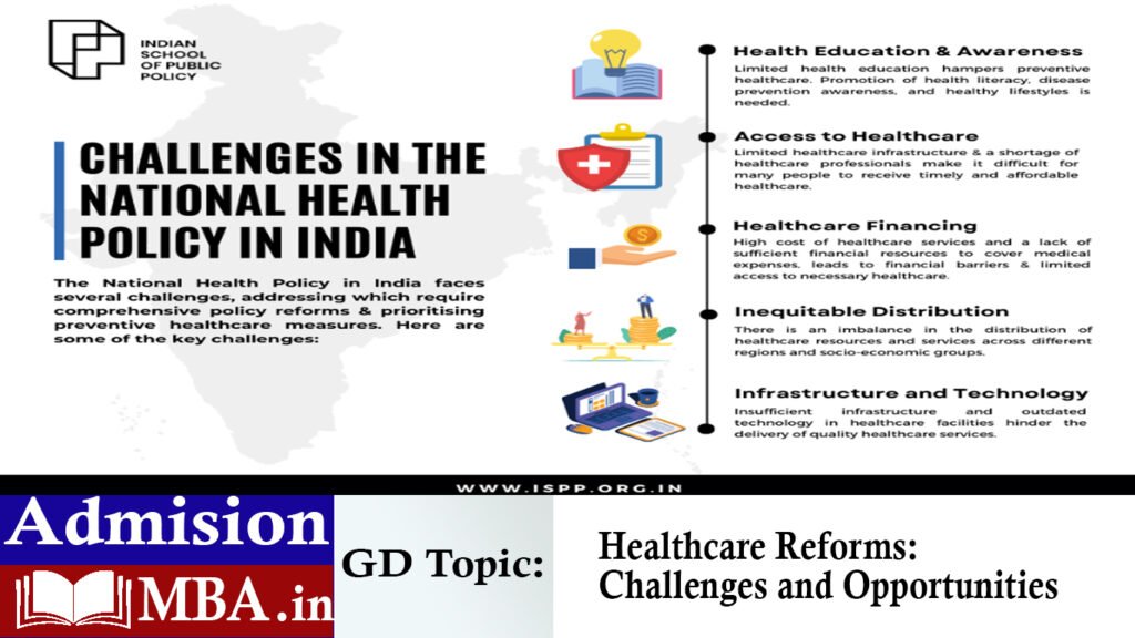 Healthcare Reforms: Challenges and Opportunities - AdmissionMBA